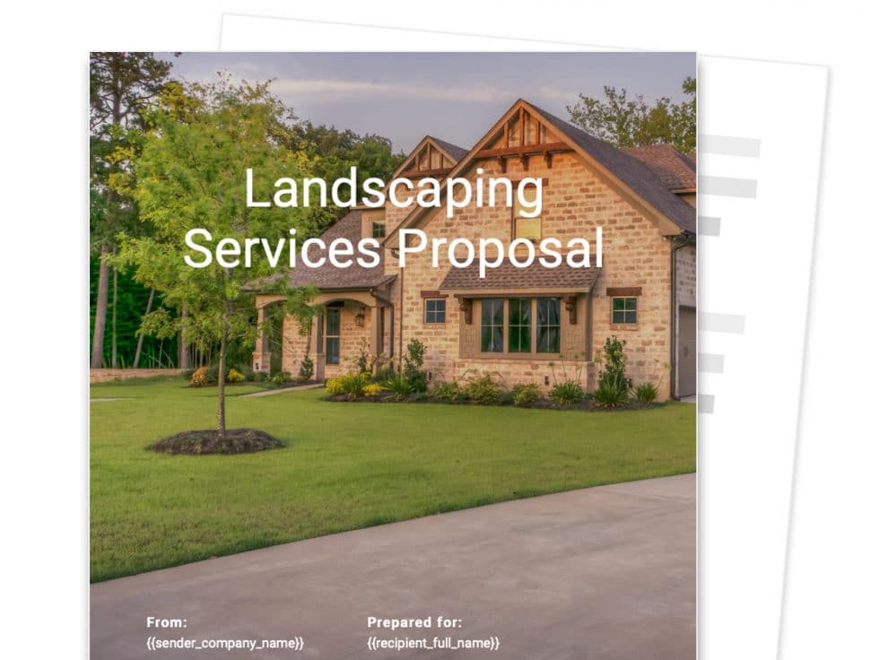Landscaping Proposal Template - [Free Sample] | Proposable