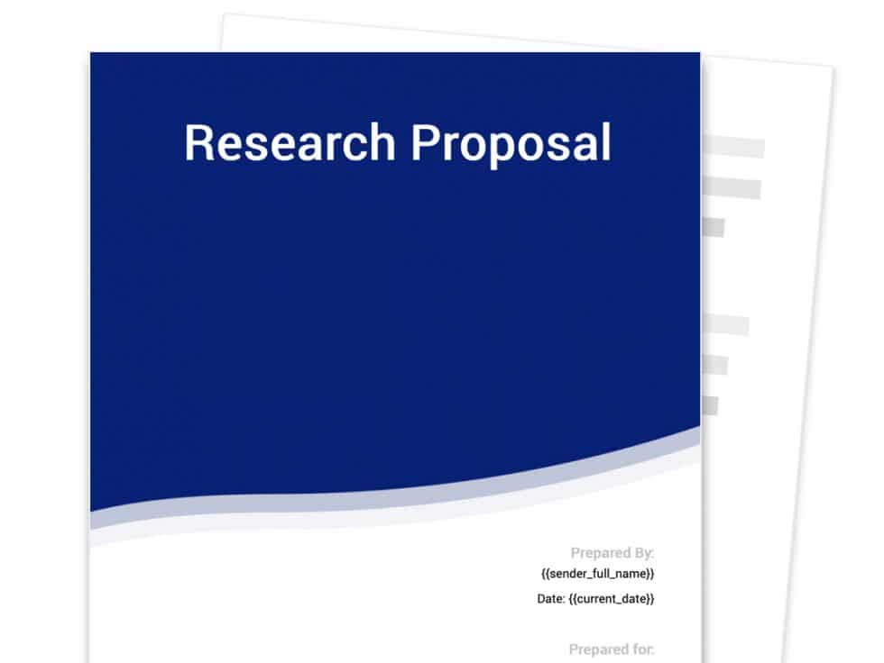 Research Proposal Template - [Free Sample] | Proposable