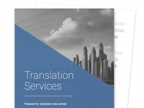 Translation Proposal Template - [Free Sample] | Proposable