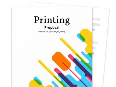 Printing Proposal Template - [Free Sample] | Proposable